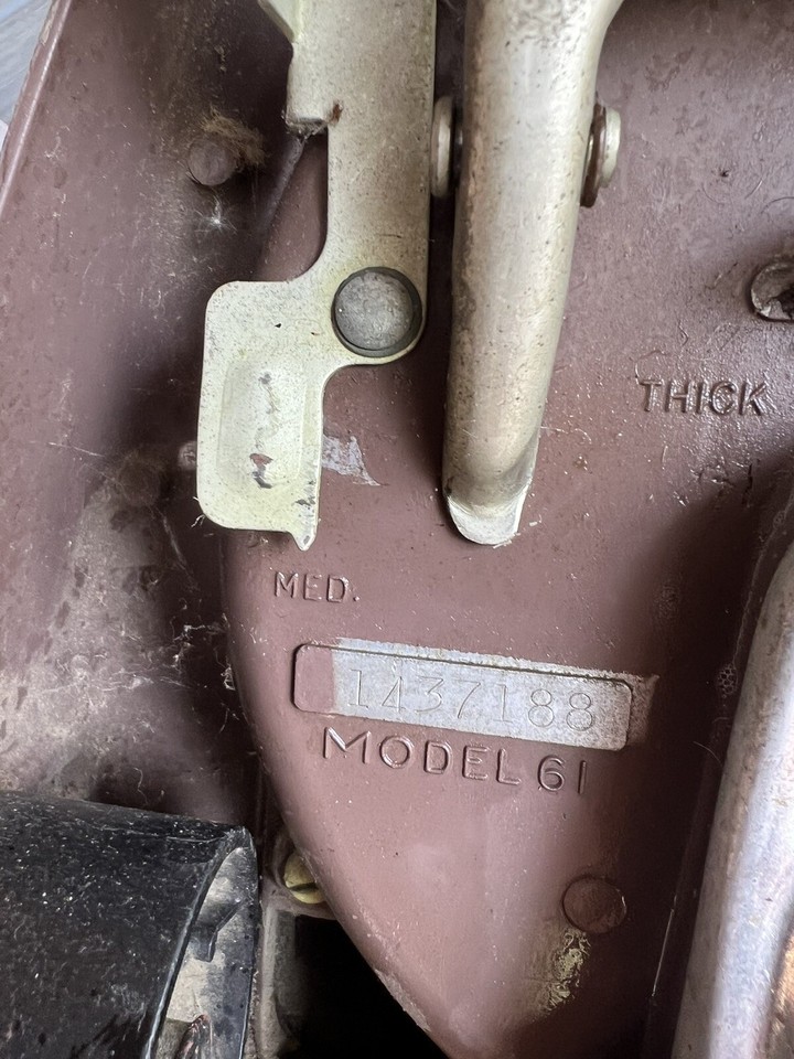 Hoover Upright Vacuum Cleaner Model 61 1950s extra bags included Yes ...