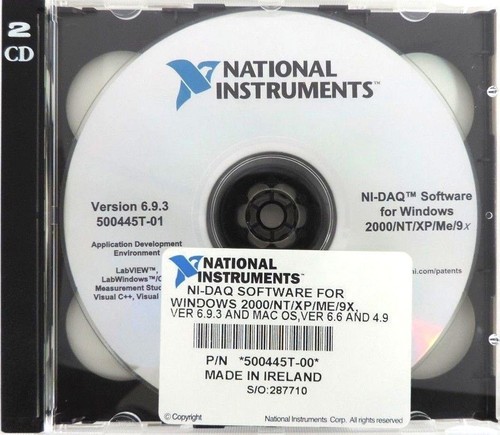 NEW NATIONAL INSTRUMENTS 500445T-00 NI-DAQ SOFTWARE FOR WINDOWS 2000/NT ...