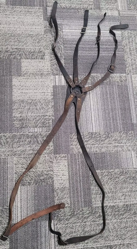 VTG /Antique Horse Tack-Leather Saddle Breeching -Western-Rustic-Barn ...