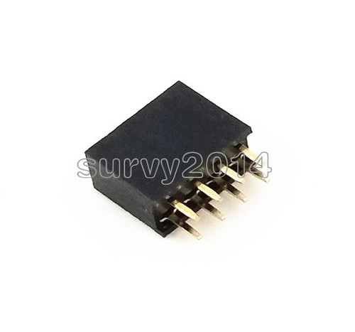 20PCS 2x4 Pin 8P 2.54mm Double Row Female Straight Header Pitch Socket ...