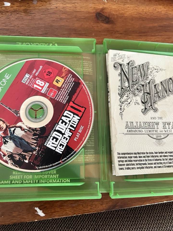 Red Dead Redemption 2 (Microsoft Xbox One)with map | eBay