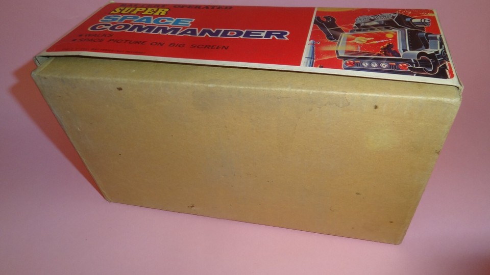 Vtg RARE! SUPER SPACE COMMANDER ROBOT TOY B/OP BOXED by HORIKAWA JAPAN ...