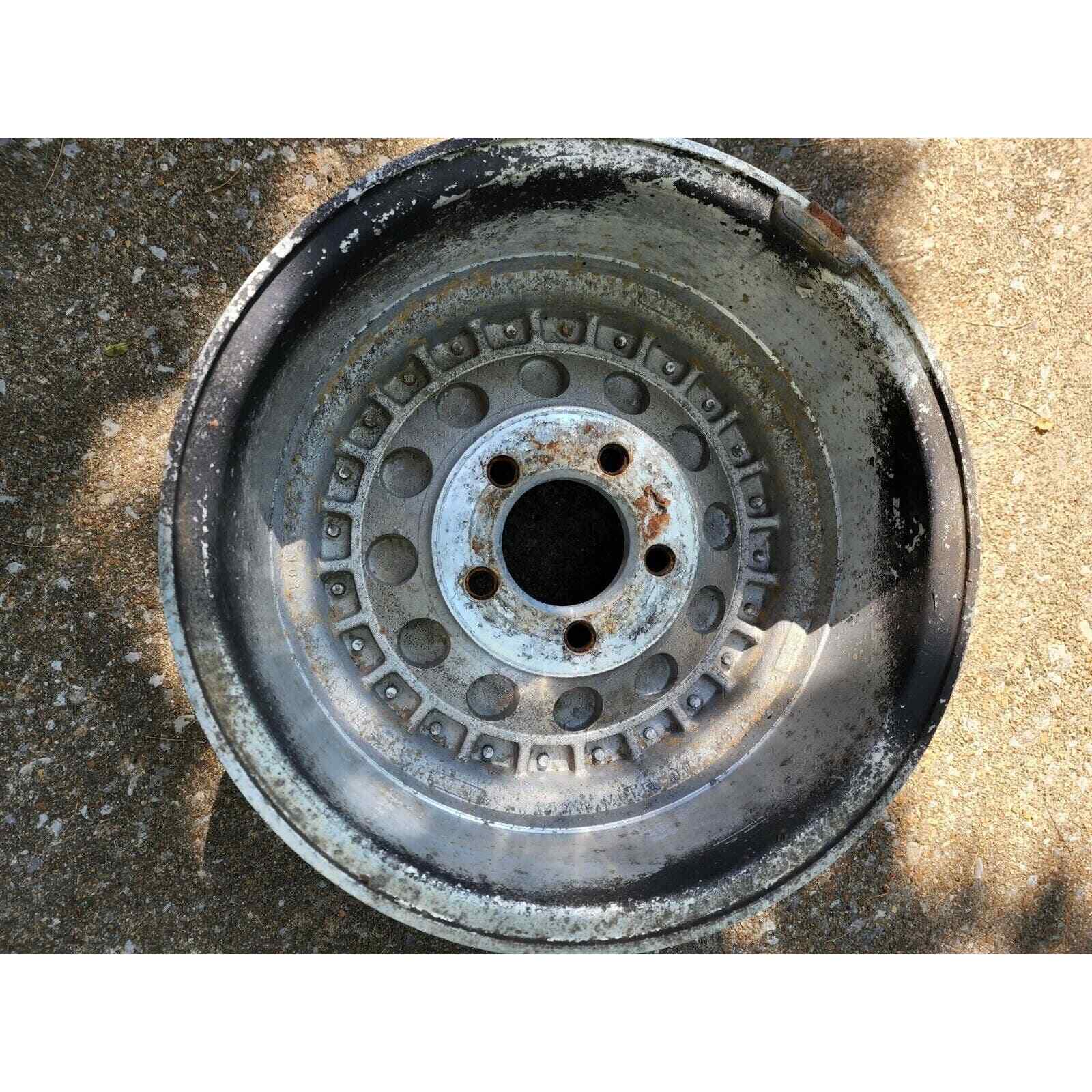 Vintage aluminum Centerline style wheels staggered gasser 14 in front ...