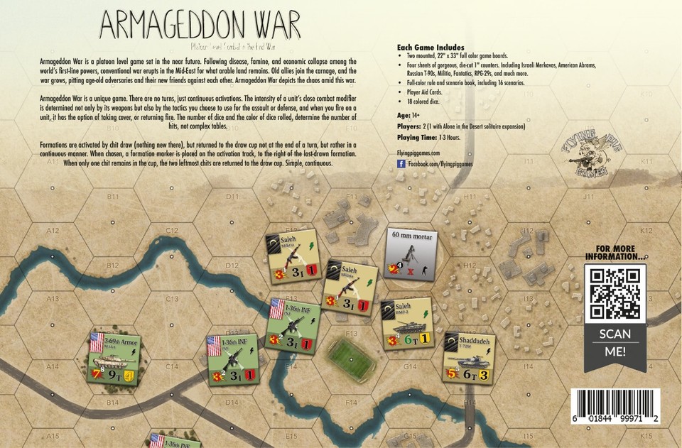 Flying Pig Games Armageddon War: Platoon Level Combat 2024 Reprint NISW ...