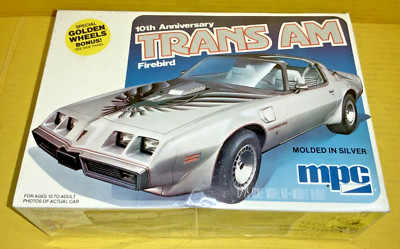 VTG MPC 10th Anniversary Silver Trans Am Firebird - 1/25 Scale Kit NIB ...