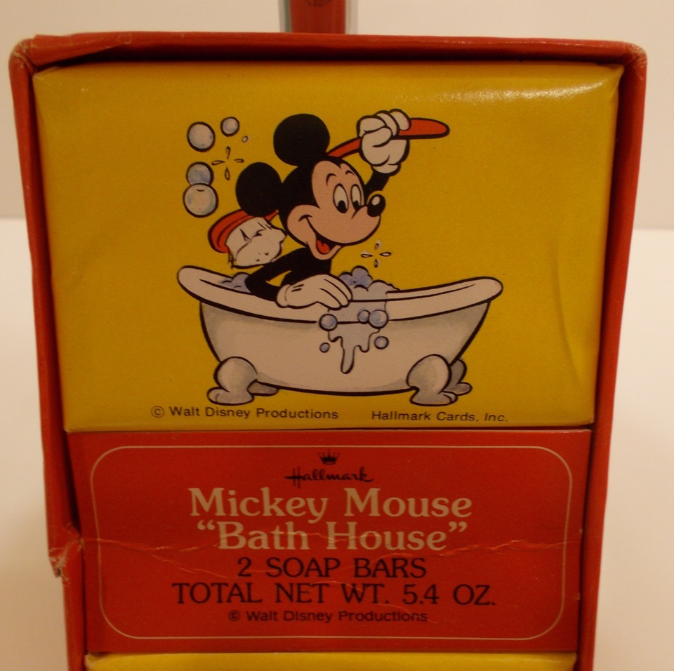Disney Mickey Mouse "Bath House" 2 Soap Bars Bubble Gum Scent NEW | eBay