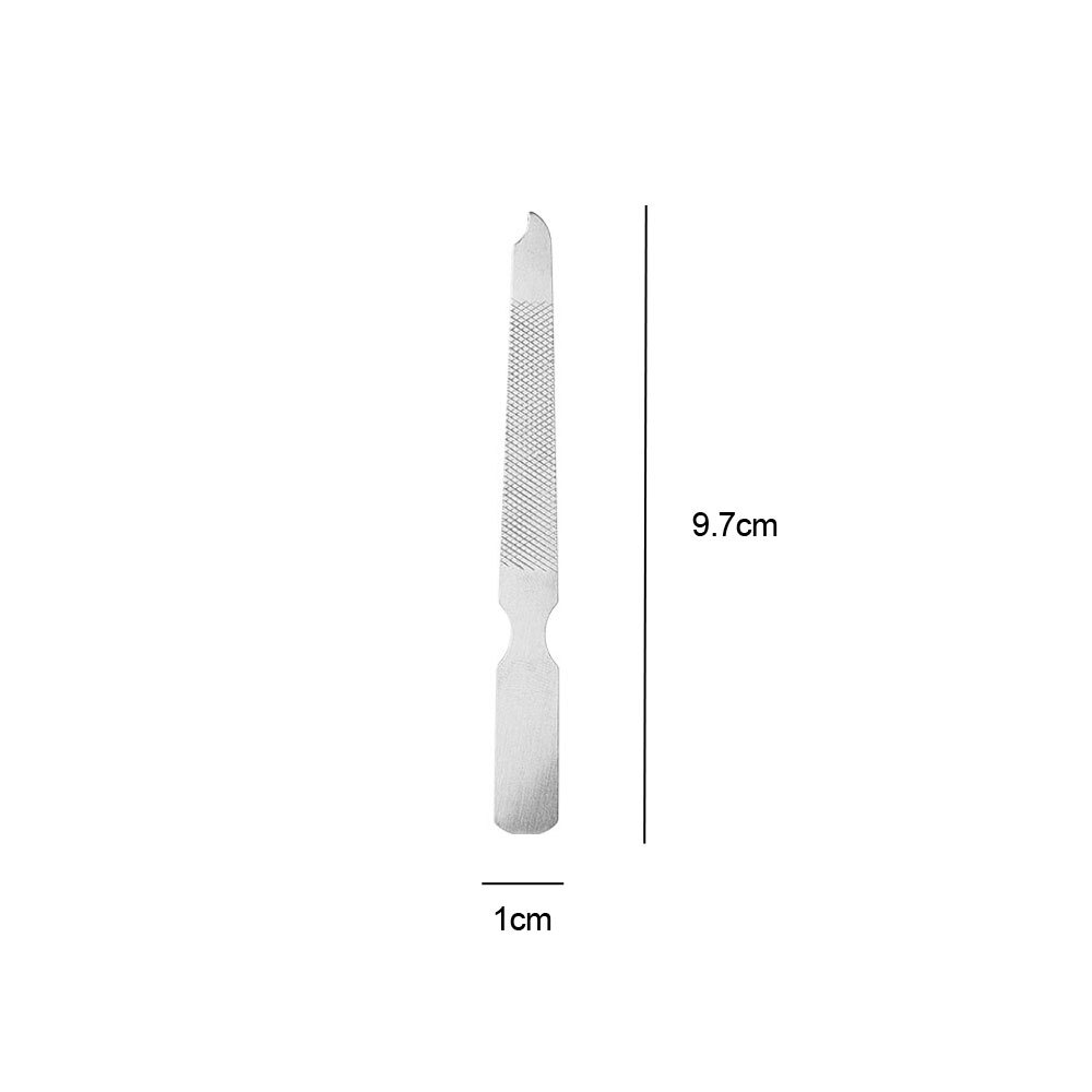 2Pcs Stainless Steel Metal Nail File Double Sided Manicure Files ...