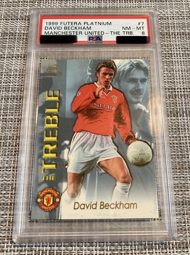 David Beckham 1999 Futera Platinum Soccer Card /8 Manchester United ...
