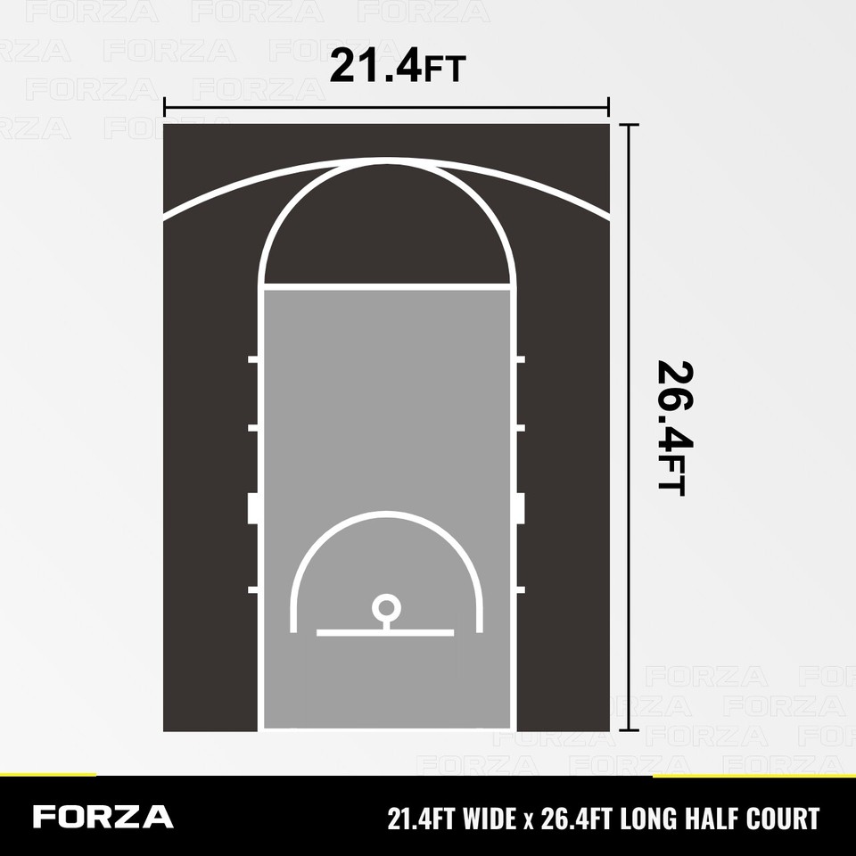 FORZA Basketball Court Modular Floor Tiles System [FIBA/NBA Standard ...