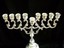Silver Plated Hanukkah Menorah Detachable Shamash, Hanukkia Candle ...