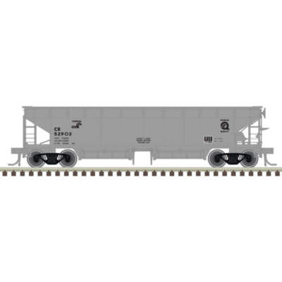 N Scale - Atlas 50006604 Conrail 70-Ton Hart Ballast Car #5290 N11836 ...