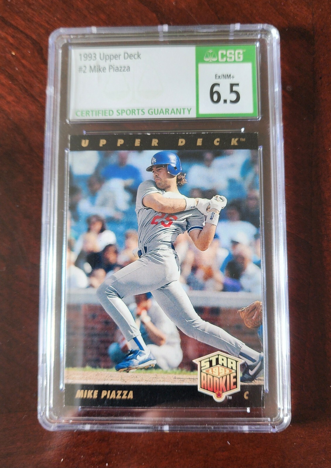 Mike Piazza 1993 Upper Deck MLB #2 Star Rookie Baseball Card Los ...