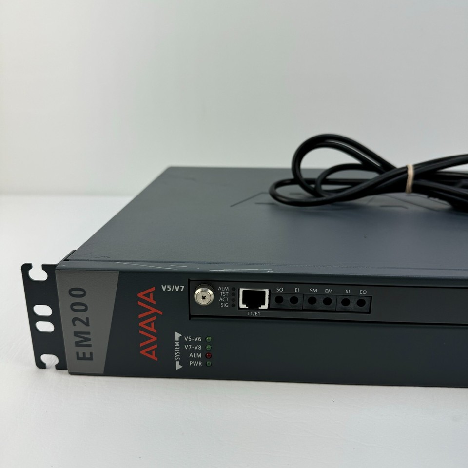 Avaya EM200 Media Gateway w/1x MM710B T1/E1 HV15 Analog Module V5 V7 | eBay