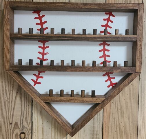 Baseball Home Plate 27 Ring Holder. Personalized Display Championship ...
