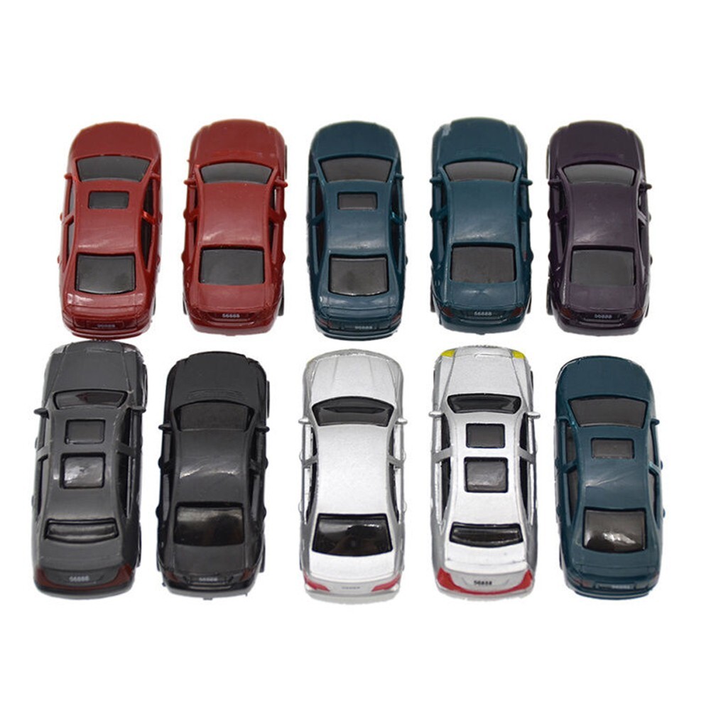 Scale Auto Toy Model Car Layout Model Railway Plastic Train 1:100 50pcs ...