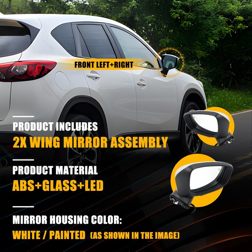 Left/Right Side Heated Power Fold Wing Mirror For Mazda CX-5 GH KE 2015 ...