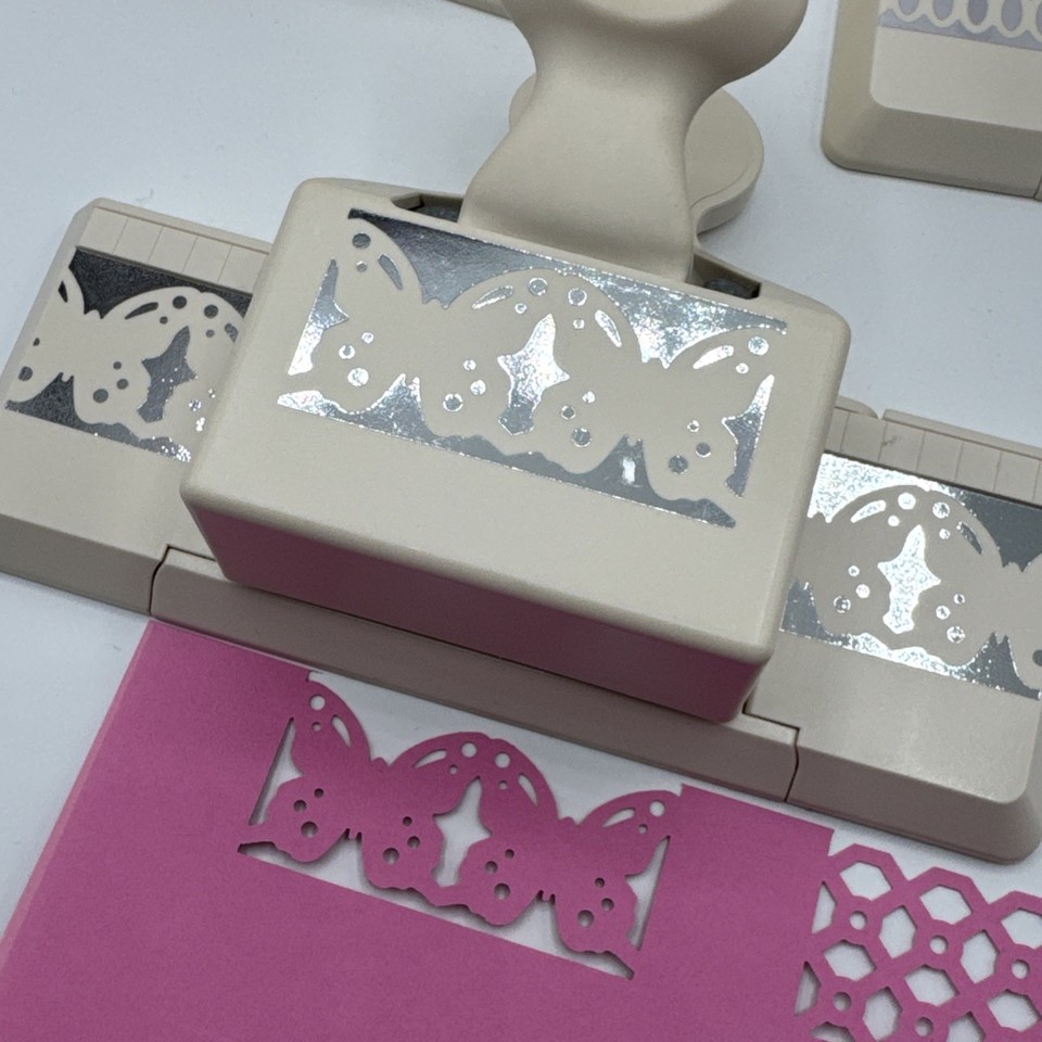 Martha Stewart Crafts Deep Edge Punch Lot of 4 Borders Butterfly ...