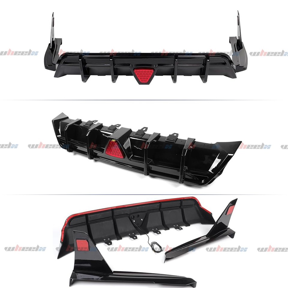 For Toyota Camry SE XSE 18-20 Front Bumper Splitter Lip + Rear Diffuser ...