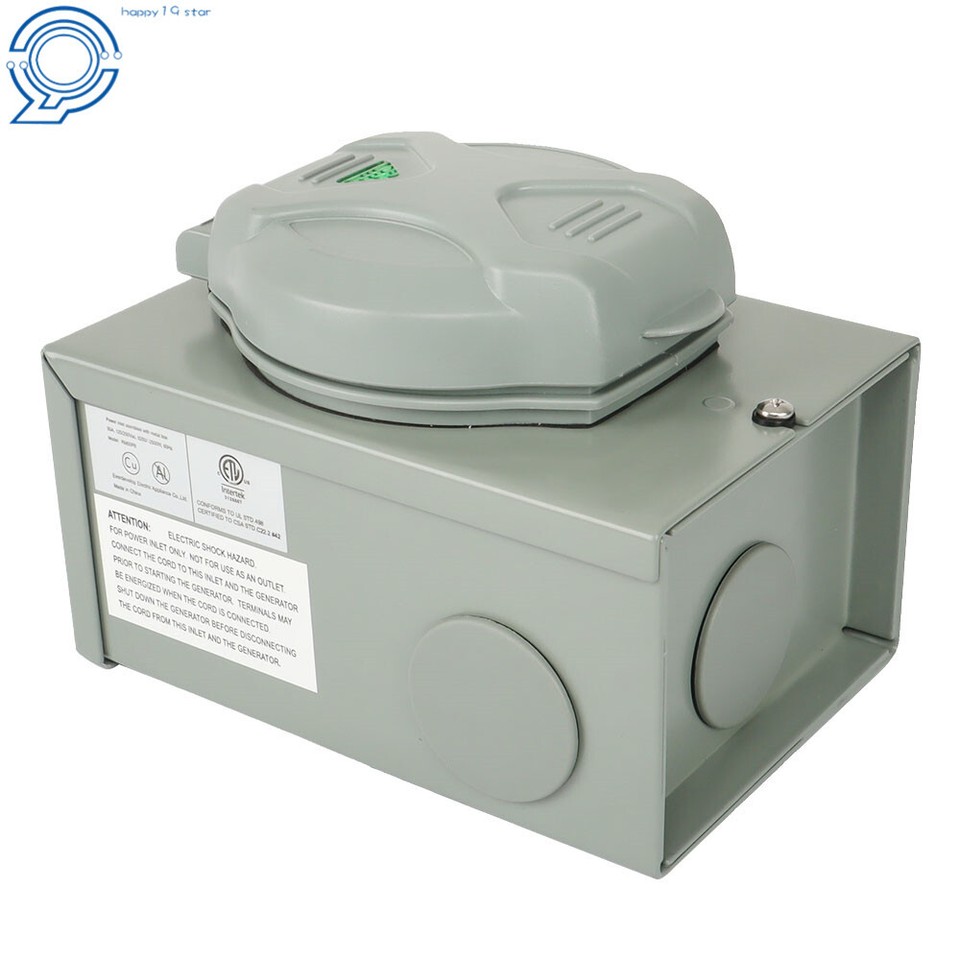 120/250V 50 Amp Generator Power Inlet Box SS2-50P 3 Prong Power Inlet ...