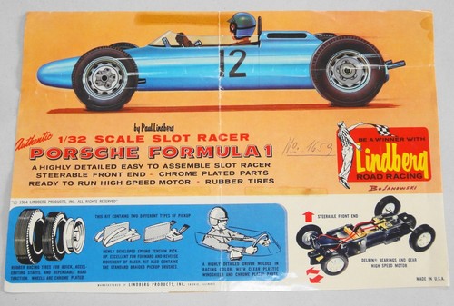 Lindberg 1/32 Scale Slot Racer Porsche Formula 1 Flyer Leaflet | eBay