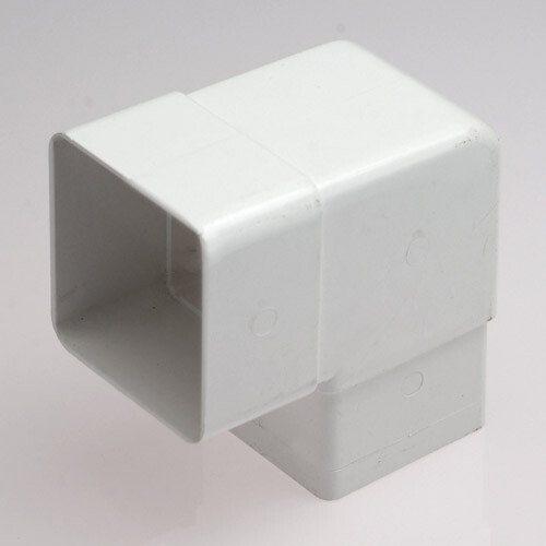 White SQUARE Gutter Fittings and Downpipe Fittings uPVC | eBay UK