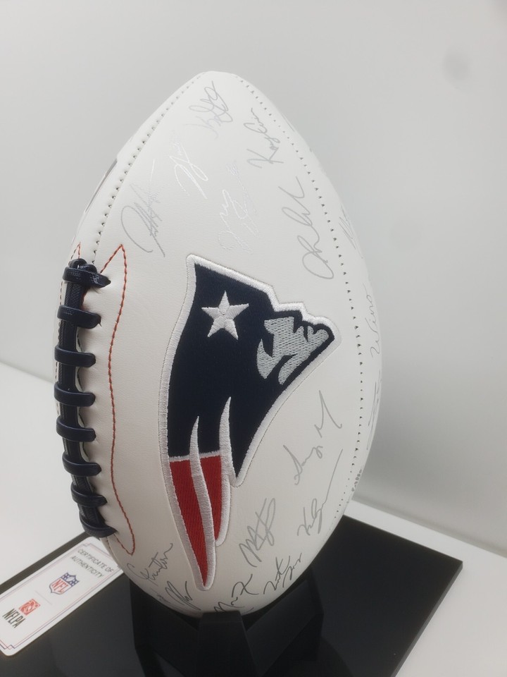 2021 NFL Rawlings Signature Football with display case NEW ENGLAND ...
