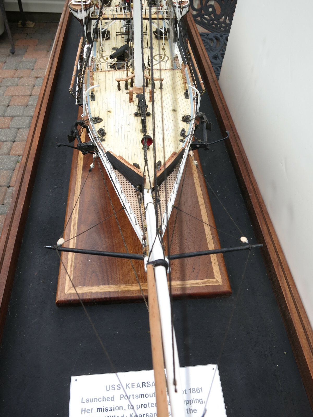 VTG USS KEARSARGE SCRATCH BUILD MODEL SHIP MUSEUM QUALITY STUNNING 3/16 ...