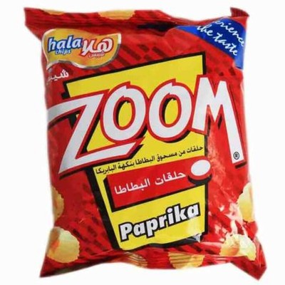 12 Pack X ZOOM Hala Chips Original Paprika Flavor 22 g زوم هلا شيبس | eBay