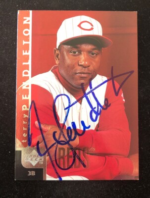 TERRY PENDLETON 1998 UPPER DECK AUTOGRAPHED SIGNED AUTO BASEBALL CARD ...