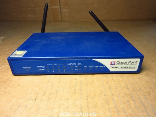 CHECKPOINT SBXWD-166LHGE-5 VPN-1 Edge W ADSL Firewall Wireless INCL 2X ...