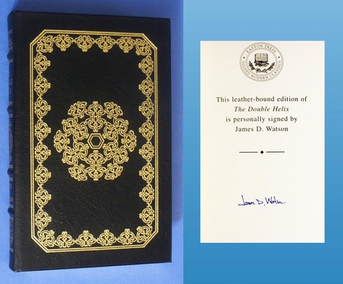 JAMES WATSON SIGNED EASTON PRESS - The Double Helix (DNA, Genetics ...