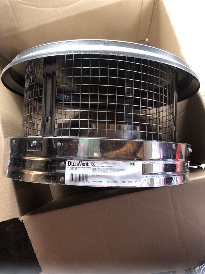 DuraVent DuraPlus 8DP-VC Chimney Cap 662492009222 | eBay