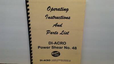 Fabrication - Di Acro 12