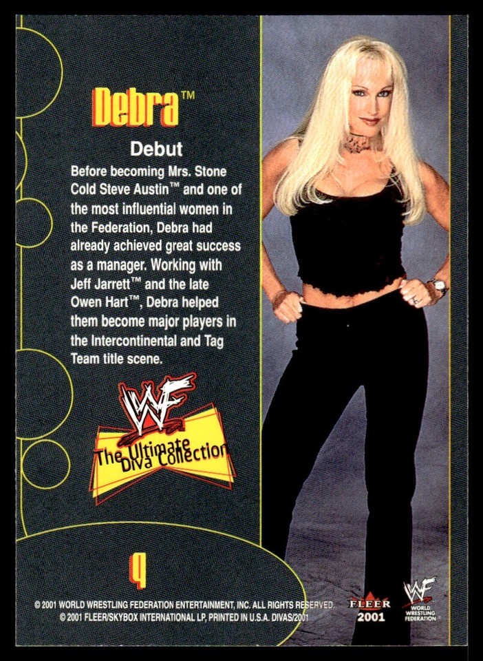 2001-02 Fleer WWF Diva Collection Debra #4 | eBay