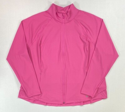 Women's Tek Gear Plus Size Pink Ultrastretch Wicking Zip Athletic ...