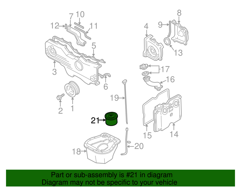 Genuine Subaru Oil Filter Complete 15208AA100 | eBay
