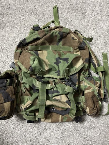 USGI MOLLE II Patrol Pack Woodland Camo W Foam Pad And Frame Sheet | eBay