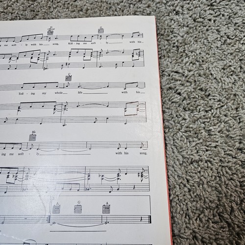 Killing Me Softly with His Song Recorded Roberta Flack Sheet Music 1972 ...