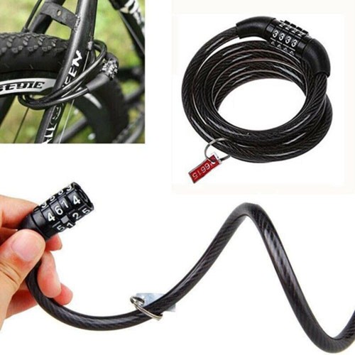 1200MM Code Lock Steel Cable Lock Motorbike Padlock Bike Security Chain ...