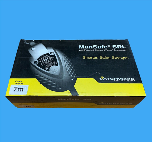 MANSAFE SRL 7M RETRACTABLE STAINLESS STEEL CABLE LATCHWAYS LIFELINE ...