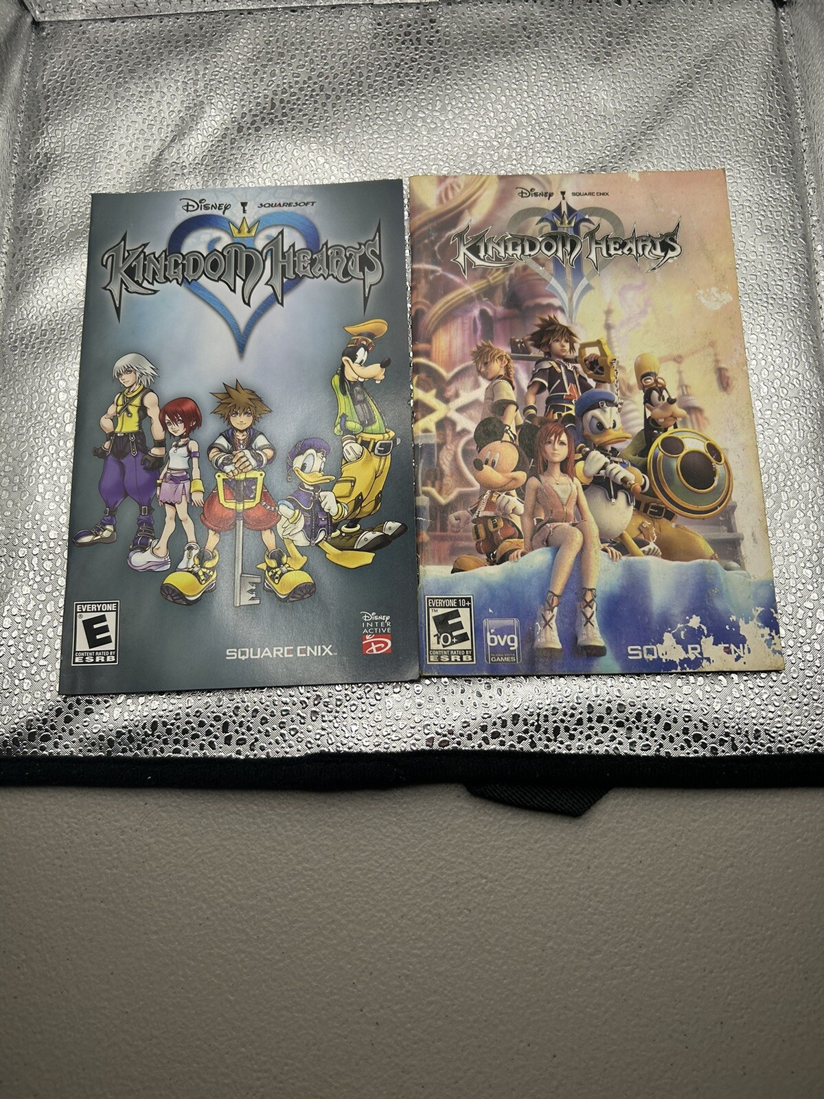 Kingdom Hearts 1 and 2 PS2 Lot of 2 Disney Games PlayStation 2 CIB W ...