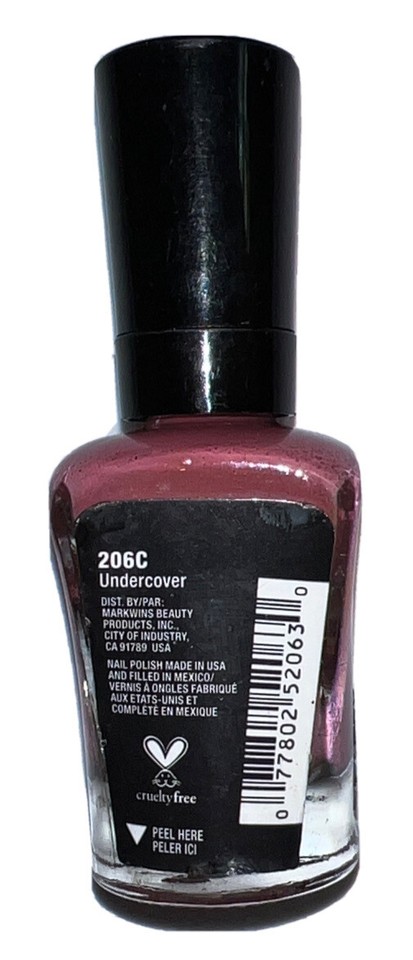 Wet n Wild Megalast Nail Color Undercover #206C New letters a bit faded ...