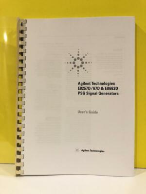 Agilent E8257D/67D, E8663D PSG Signal Generators User's Guide | eBay