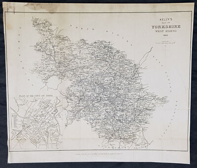 Other - 1897 Large Antique Victorian Map