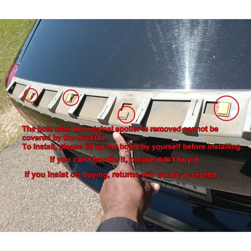 Duckbill 284HR Type Rear Trunk Spoiler Wing Fits 2008~2009 Pontiac G8 ...