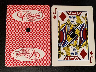SWAP PLAYING CARD JACK OF DIAMONDS Claridge Casino and Hotel ATLANTIC ...
