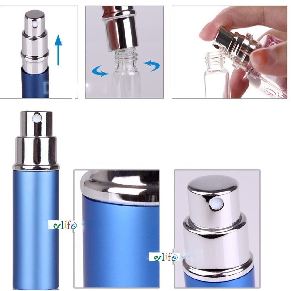 GOLF 6pcs 6ml Portable Mini Refillable Perfume Scent Aftershave 8 Piece ...