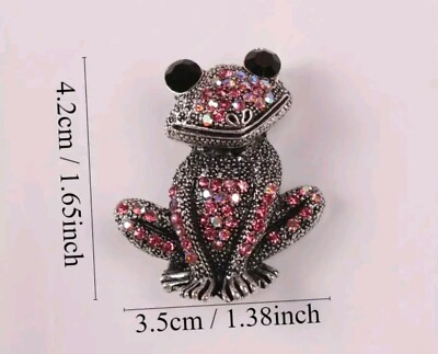 Frog Toad brooch pin Pink Fashion Jewelry FAST Free Shipping | eBay