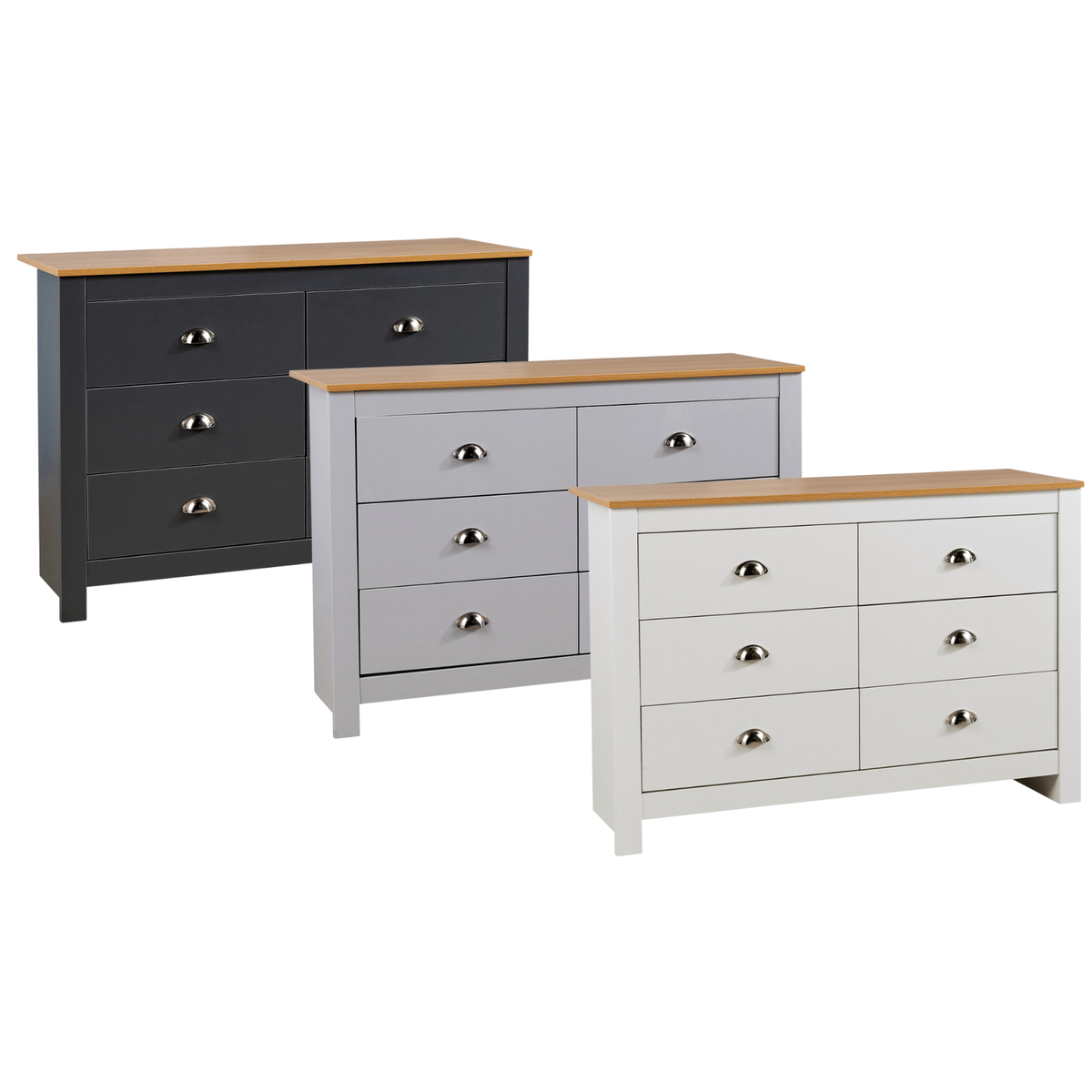 Six Drawers Storage Cabinets VidaXL Storage Cabinet With 6 Drawers