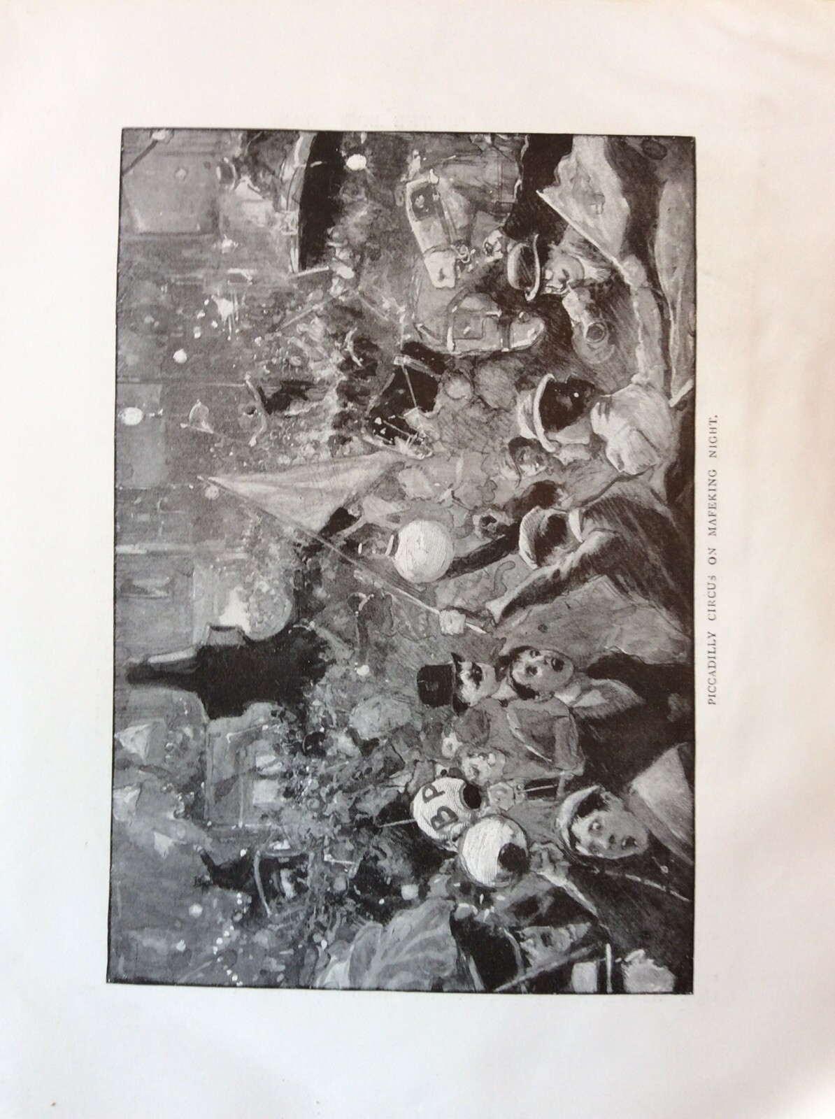 B9d Ephemera 1900s Picture Boer War Piccadilly Circus Mafeking Night ...